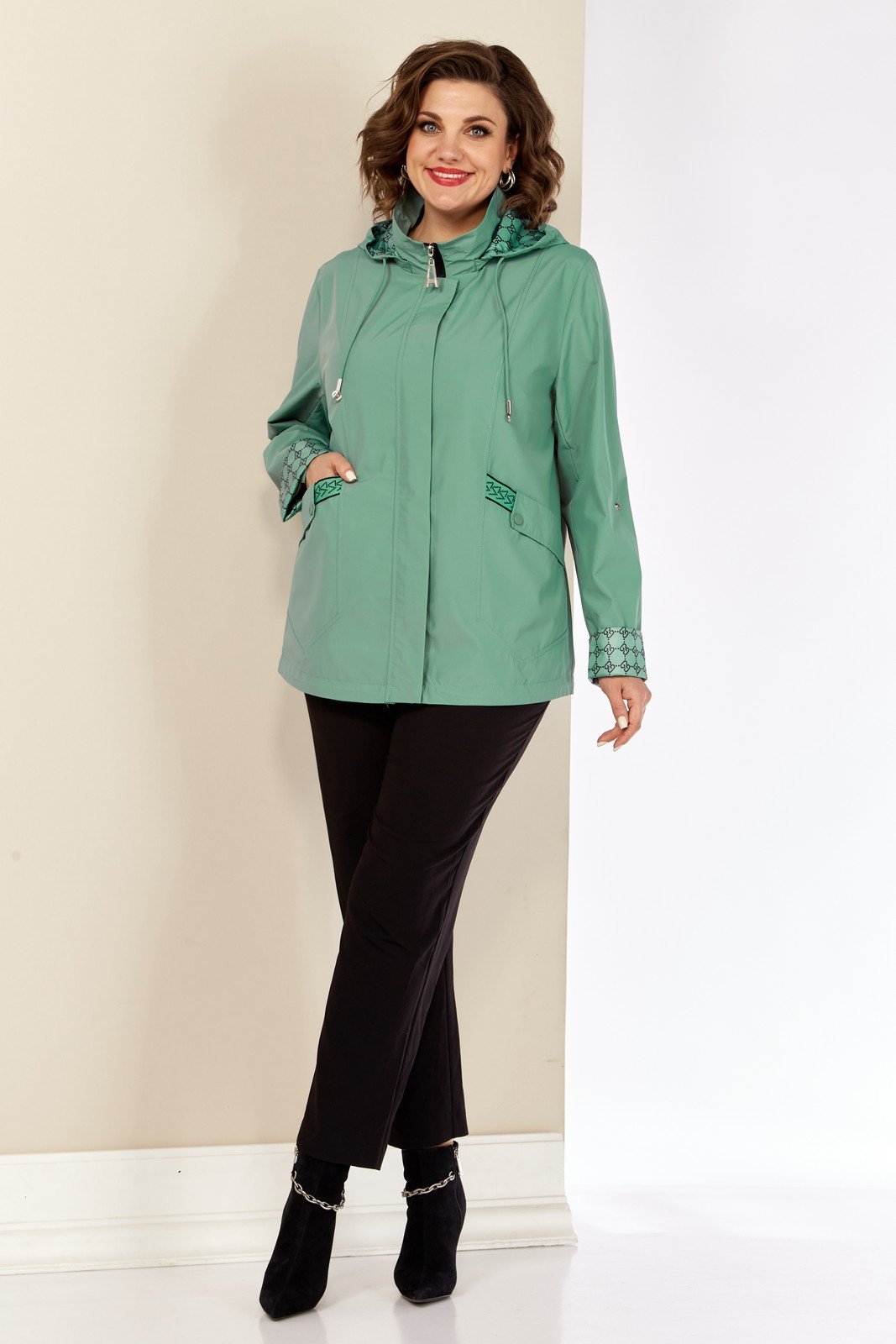 Куртка 2147 мята Shetti купить в интернет магазине Велесмода